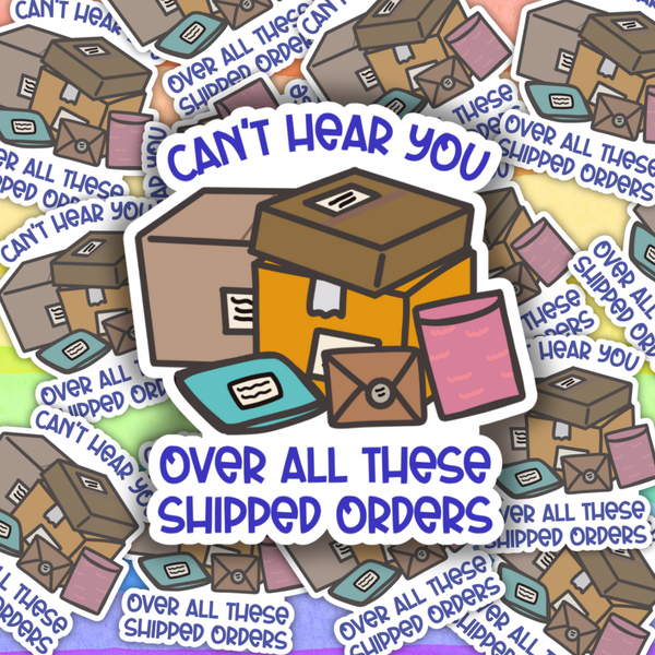 Shipped Orders Sticker – Doodles and Sketches